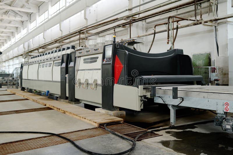 Modern Machine for Cutting Stone in Factory Stock Photo - Image of ...