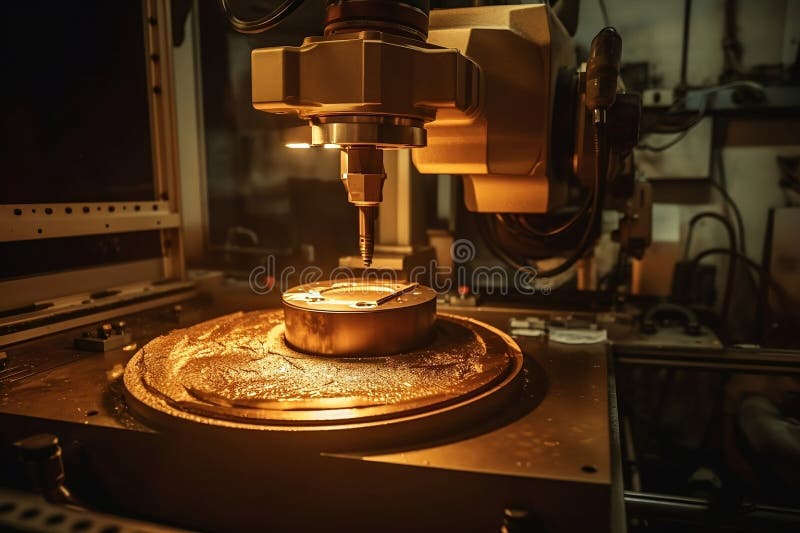 Modern Machine in the Factory. Generative AI. Stock Illustration ...