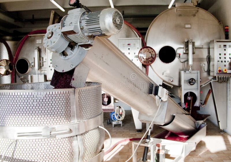 Production of a wine glass stock image. Image of blow - 13383159