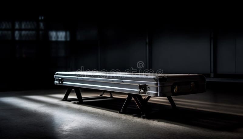 Modern Machinery in a Dark Factory, No People Present Generated by AI ...