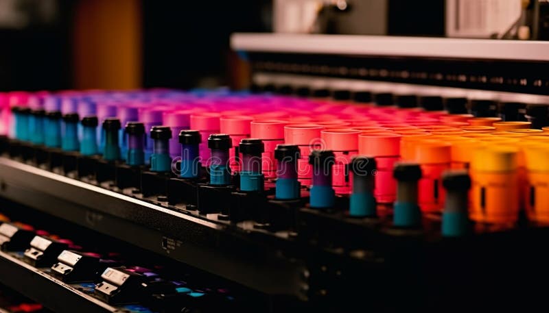 Modern Machinery in a Factory Analyzing Medical Samples in Order ...