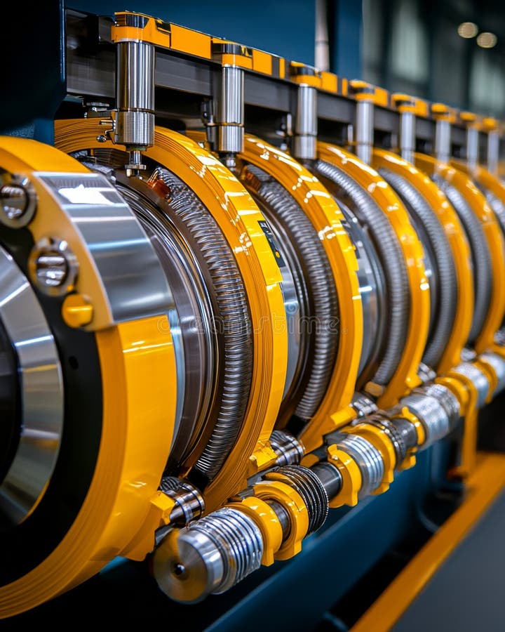 Modern Machinery Showcases Intricate Design and Technology in an ...