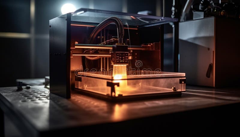 Modern Machinery in a Steel Industry Workshop Making Coffee Equipment ...