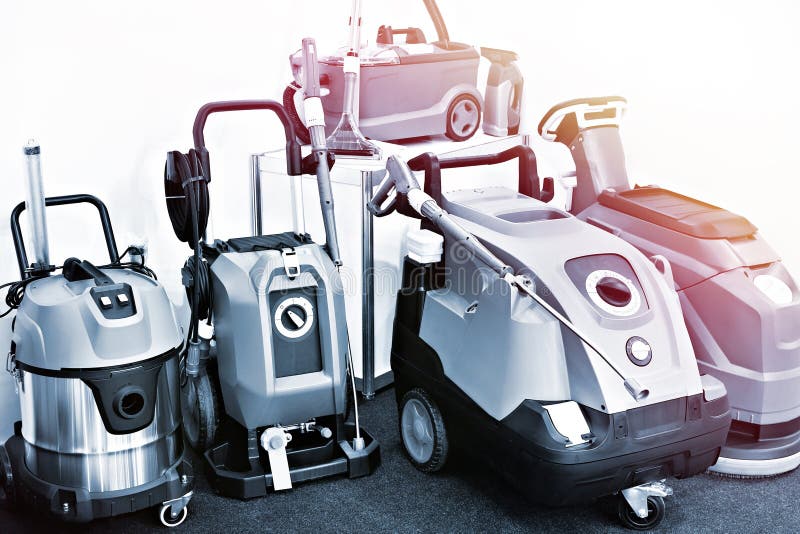 Modern Machines for Cleaning Stock Image - Image of service, machine ...