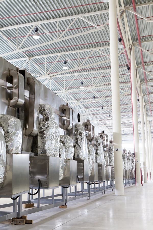 Modern machines in shop stock image. Image of automated - 24748163