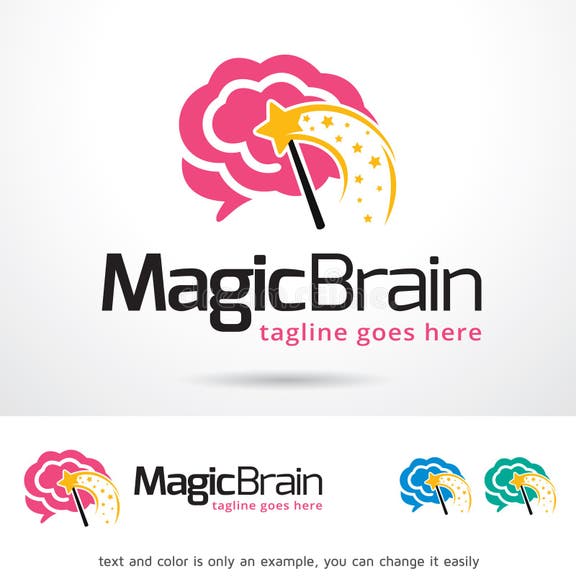 Magic Brain Logo Template Design Vector Stock Vector - Illustration of magic, design: 399737896