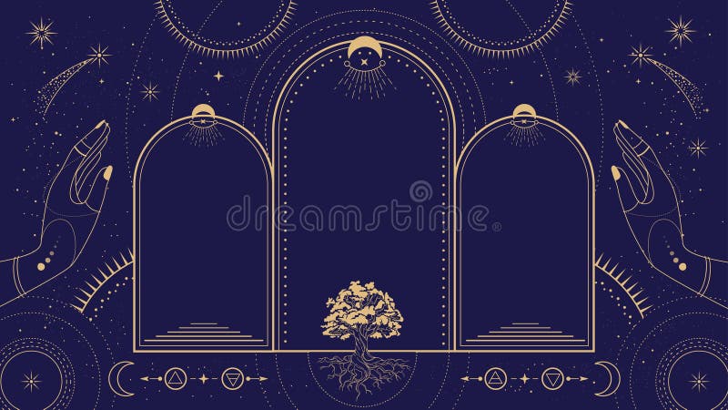 Moon Magic Tree Line Stock Illustrations – 1,502 Moon Magic Tree Line ...