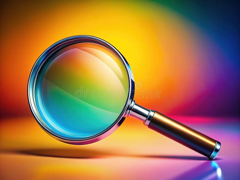 Modern Magnifying Glass Graphic Versatile Design Element for Print and ...