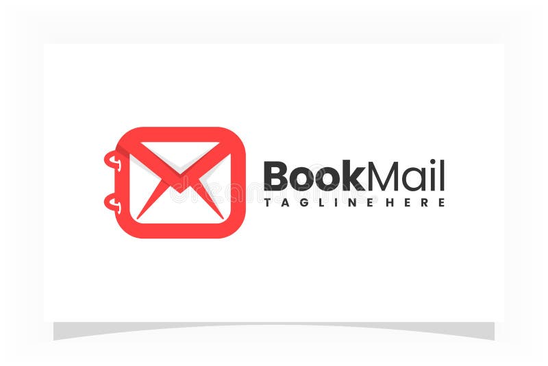 Mail Book Logo, Mail or Message Vector Logo Template Stock Vector ...