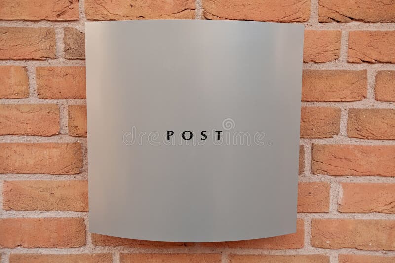 Modern mail box stock image. Image of steel, shipment - 8421403