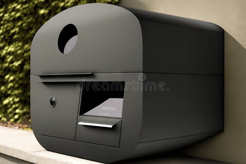 Modern Mailbox with Hidden Camera Installed, To Capture the Identity of ...