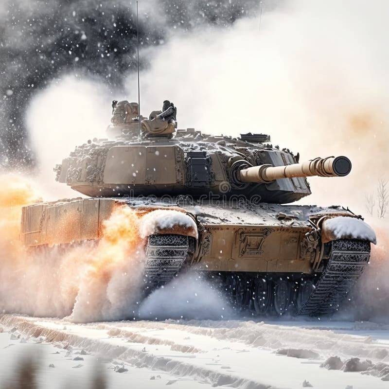 Modern Main Battle Tank Created with Generative AI Stock Illustration ...