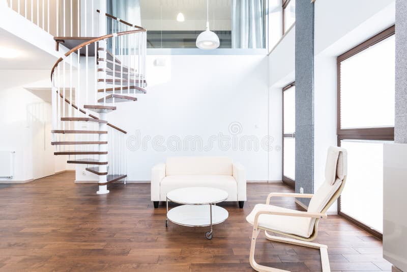 Modern main room stock photo. Image of current, chair - 49197650