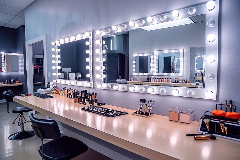 Modern make-up studio. stock image. Image of room, furniture - 325381361