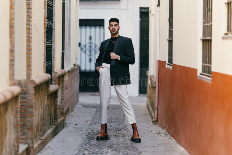 Modern Man Posing Looking at the Camera with a Cocky Expression ...