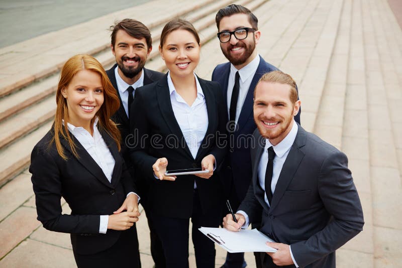 Modern managers stock image. Image of group, business - 74548707
