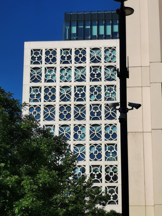 Modern Manchester Architecture of Glass Steel and Concrete Stock Photo ...
