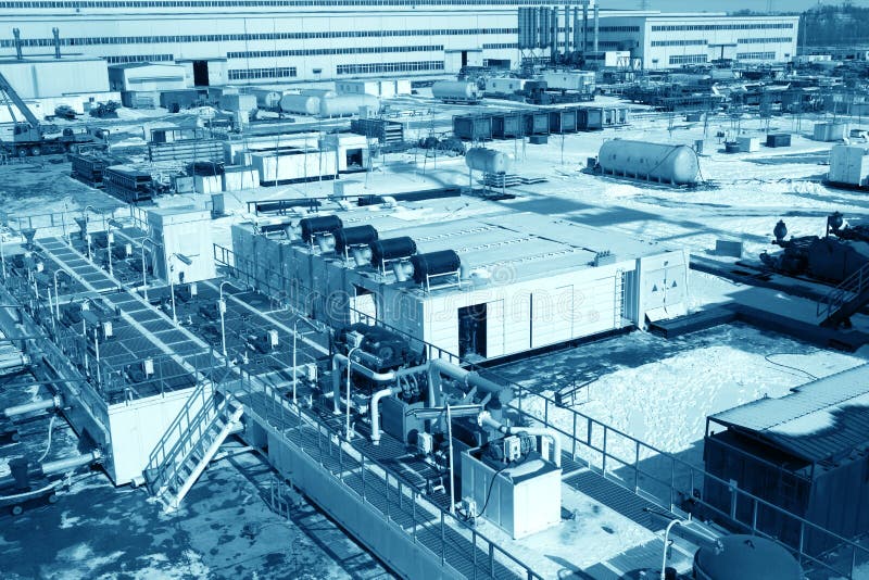 Modern manufacture factory stock photo. Image of place - 39003696