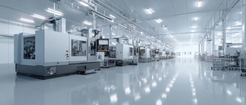 The Modern Manufacturing Facility Equipped with Advanced Machinery and ...