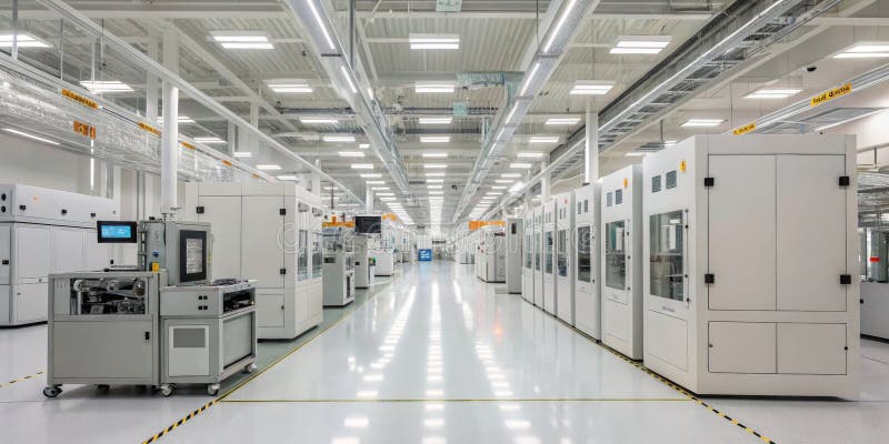 Modern Manufacturing Facility Featuring Advanced Machinery and ...