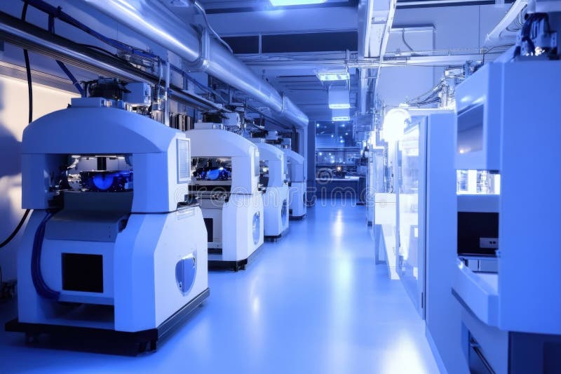 Modern Manufacturing Facility Featuring Advanced Machinery in a High ...