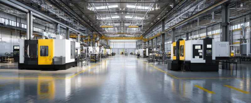 The Modern Manufacturing Facility Featuring Advanced Machinery and ...