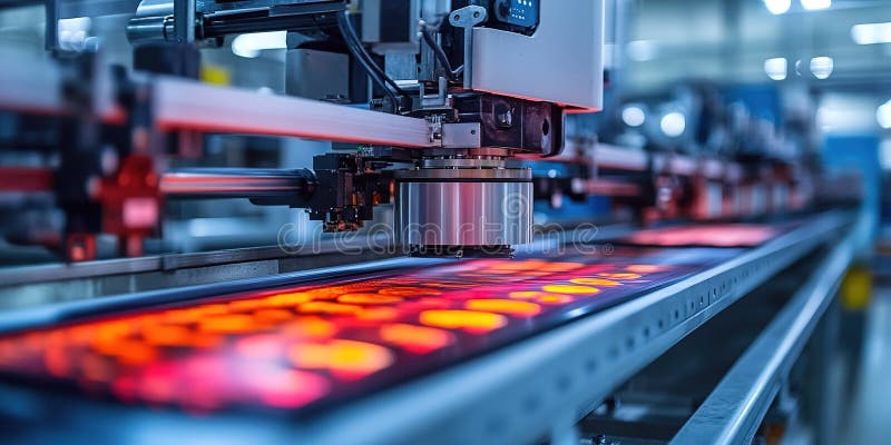 Modern Manufacturing Technology in Action with Robotic Machinery at an ...