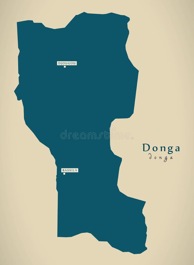 Modern Map - Donga BJ stock illustration. Illustration of shape - 105855486