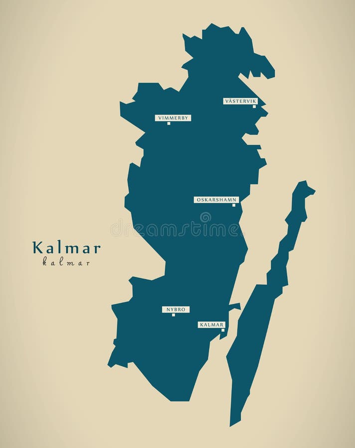 Kalmar Regional Flag, Sweden, Vector Illustration Stock Vector ...