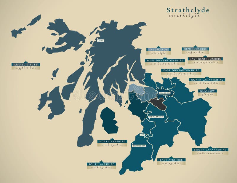 Map Strathclyde Stock Illustrations – 3 Map Strathclyde Stock ...