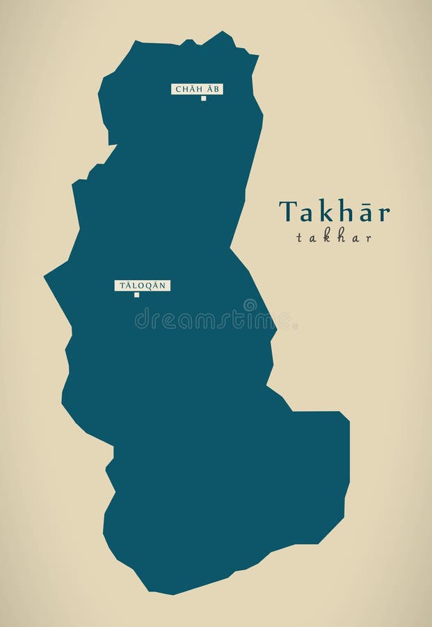 Modern Map - Takhar AF stock illustration. Illustration of flats ...