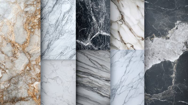 Modern Marble and Stone Textures for a Chic Feel Stock Illustration ...