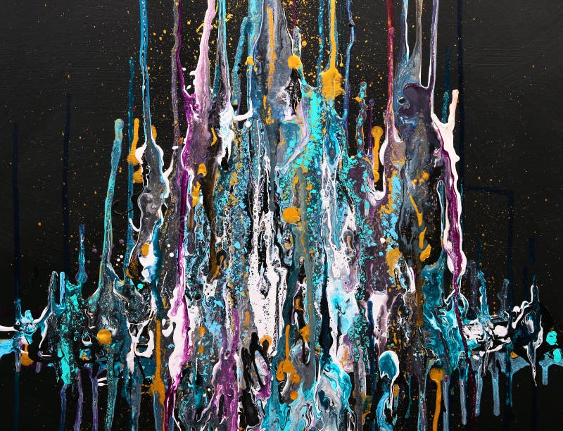 Marbled Acrylic Paint Explosion Creative Background Stock Photo - Image ...