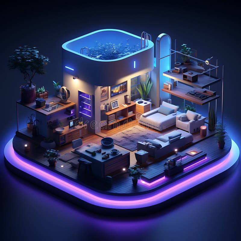 Modern Marvel: Sleek Lines and Smart Functionality Define this Living ...