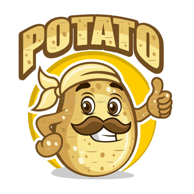 Modern Mascot Mr Potato Logo. Stock Vector - Illustration of restaurant ...