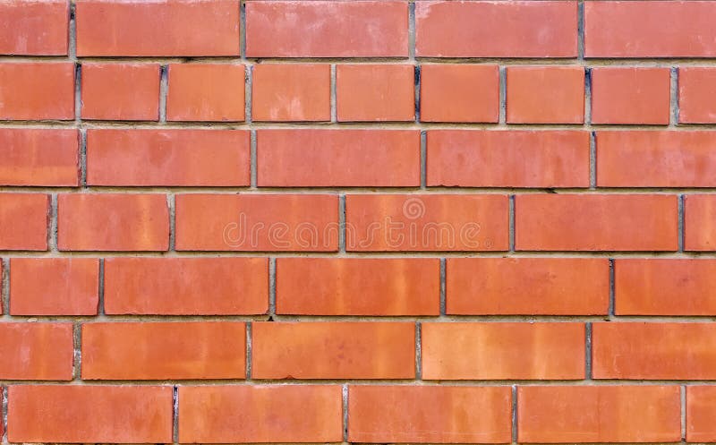 Modern Masonry Wall of Red Ceramic Bricks Bonded Stock Photo - Image of ...