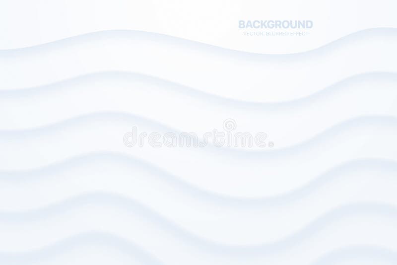 Modern Light Morph Curved Bent Lines 3D Vector Blurred Abstract White ...
