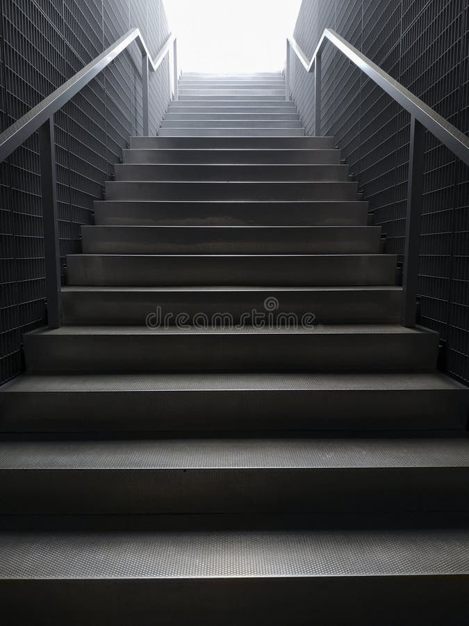 Empty Stairway Going Up To Infinity Stock Photo - Image of paradise ...