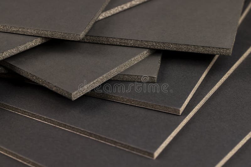 Modern Material Made of Black Paper and Foam for Creative Work Stock ...