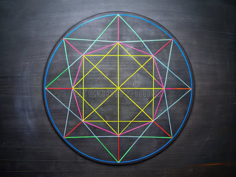 Modern Math Template Design Geometric Round Shapes Rule of Thirds ...