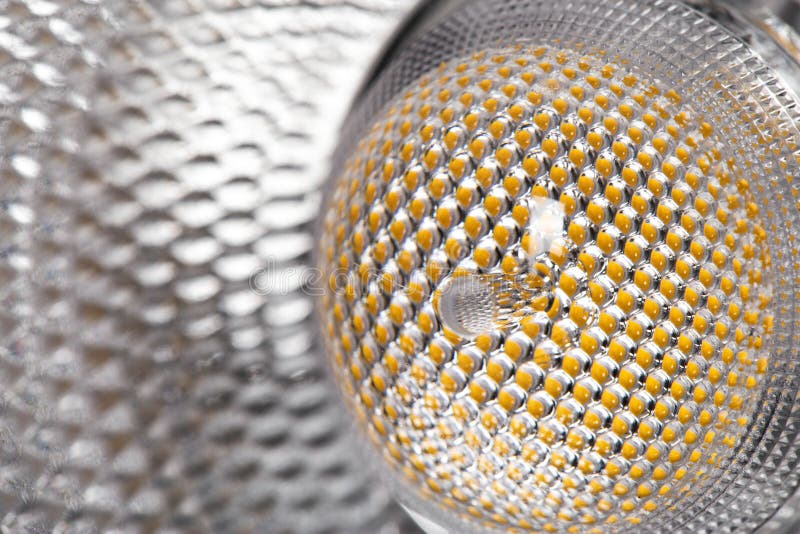 Modern Matrix Lamp in a Luminaire, New Technology. Macro Stock Photo ...