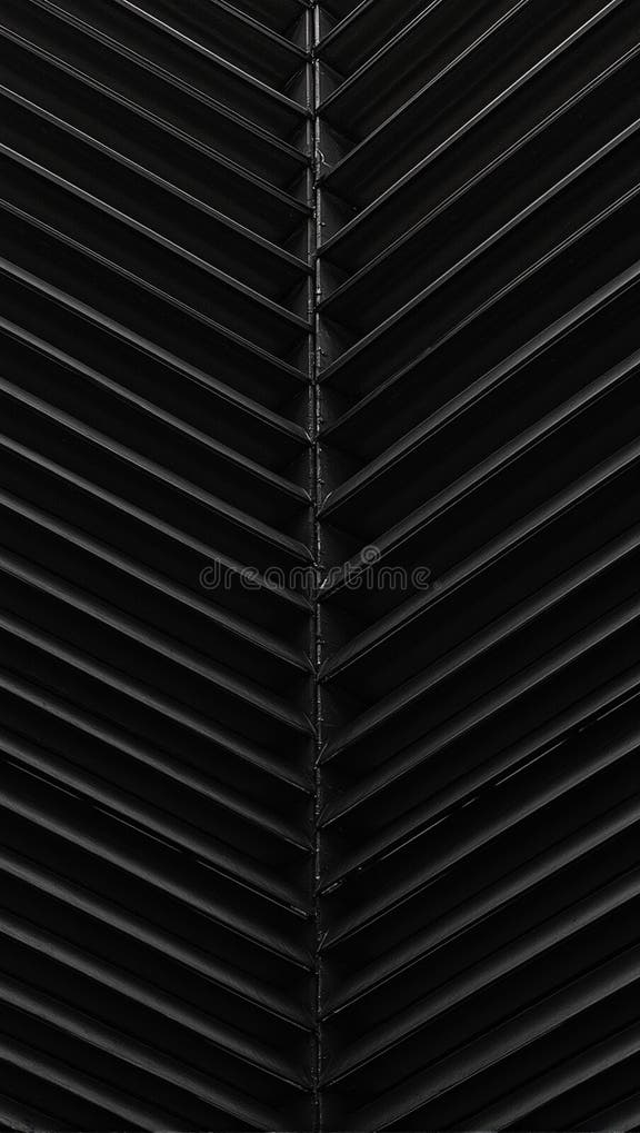 Modern Matte Black Louvers on High Rise Facade for Dynamic Texture and ...