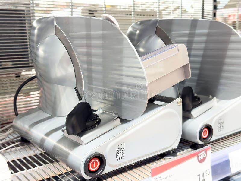 Modern Meat Slicer Machine Display on Store Shelf for Efficient Food ...