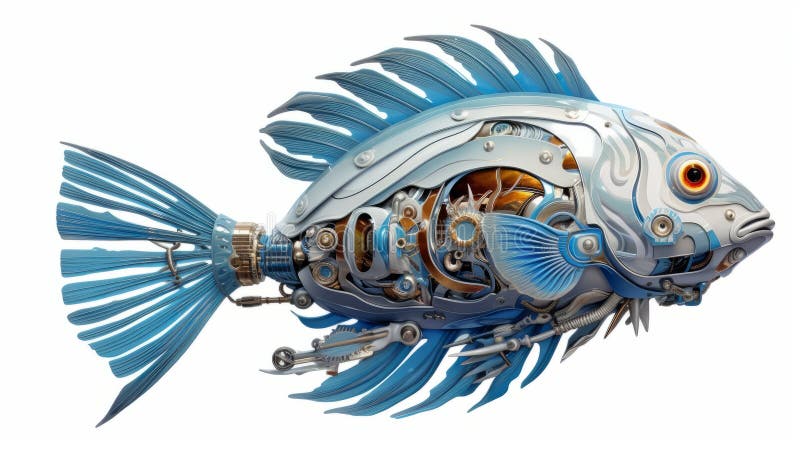 Modern Mechanical Fish: a Hyper-detailed Rendering of Baroque Animals ...