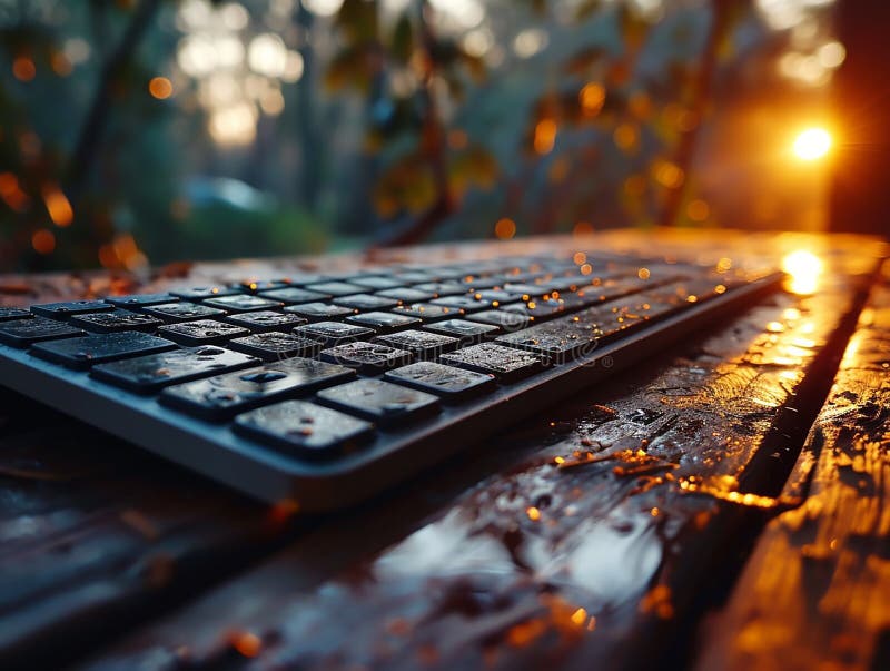 A Modern Mechanical Keyboard Stock Illustration - Illustration of ...