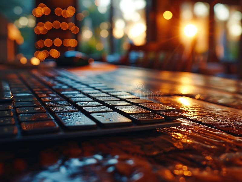 A Modern Mechanical Keyboard Stock Illustration - Illustration of ...