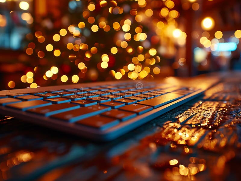 A Modern Mechanical Keyboard Stock Illustration - Illustration of ...