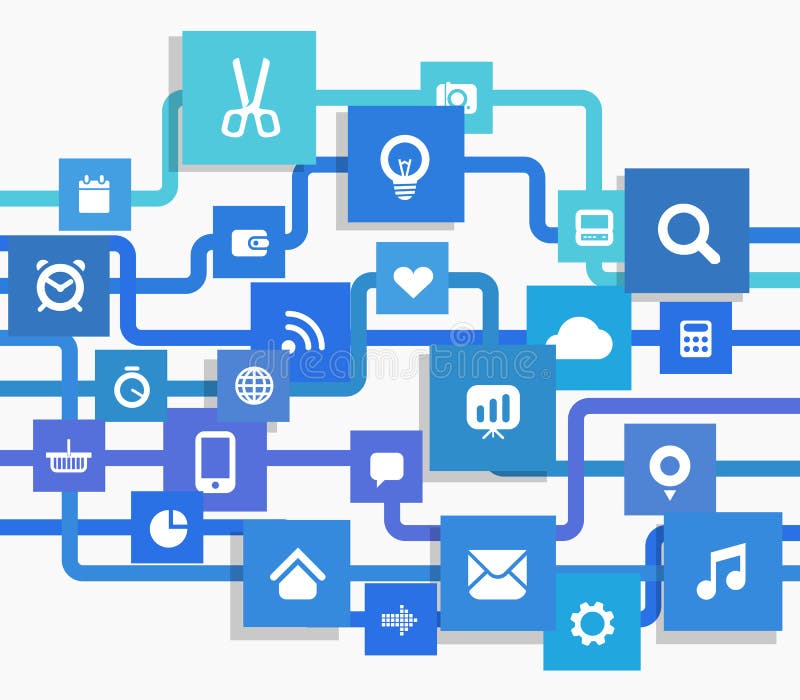 Modern media information stock vector. Illustration of colorful - 34960373