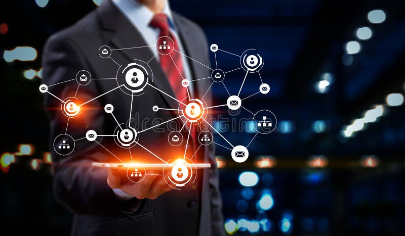 Modern Media Technologies For Business. Mixed Media Stock Photo - Image ...