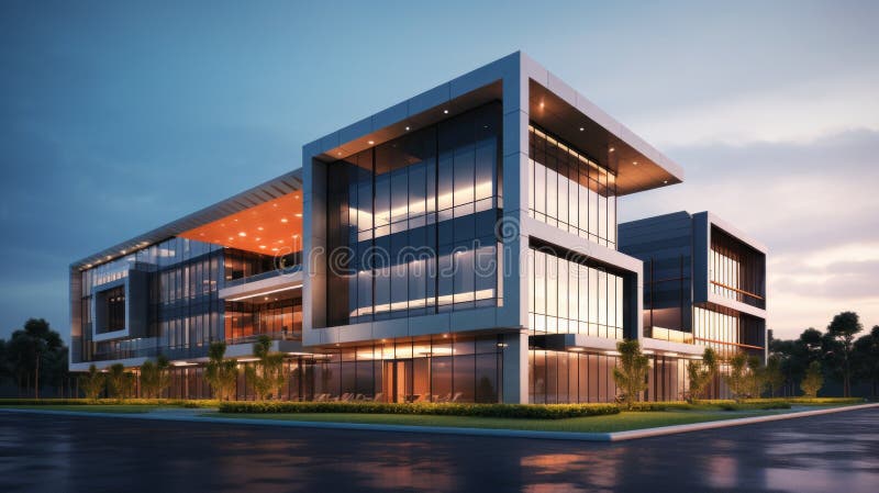 Modern Medical Center Building Exterior Detail. Neural Network Ai ... Modern Medical Center Building Exterior Detail. Neural Network Ai ...